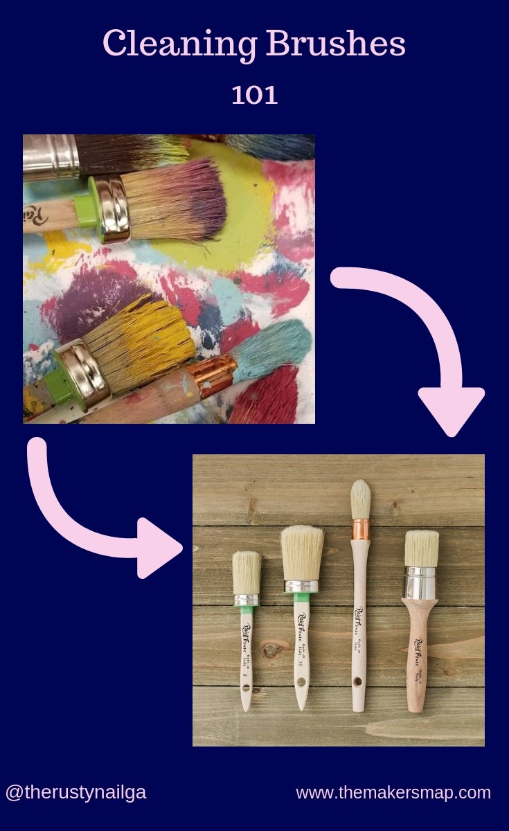 How to clean your paintbrushes - Save them from driedup paint!