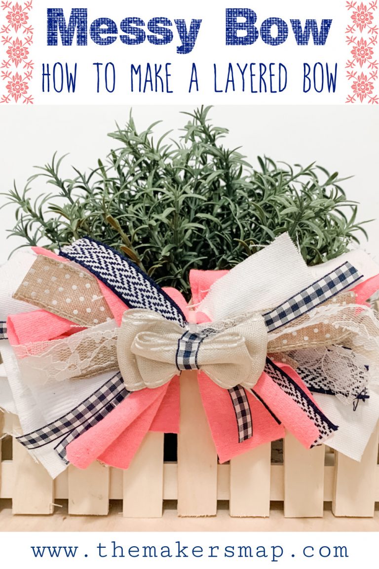 Easy DIY Layered Messy Bow - Farmhouse Style DIY's