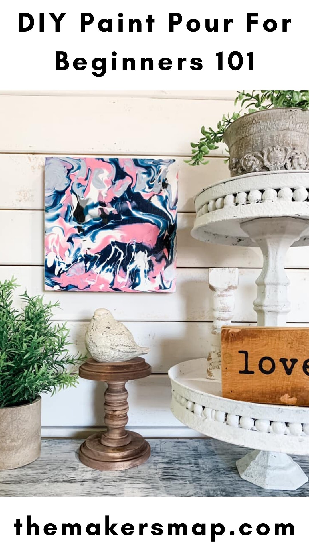 How to create a easy DIY Paint Pour for Beginners