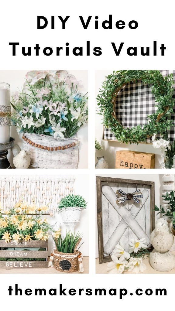 DIY Video Tutorial Vault for easy decor and craft ideas