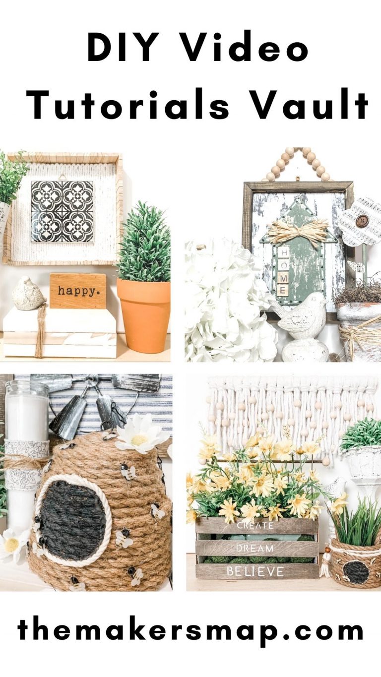 DIY Video Tutorial Vault for easy decor and craft ideas
