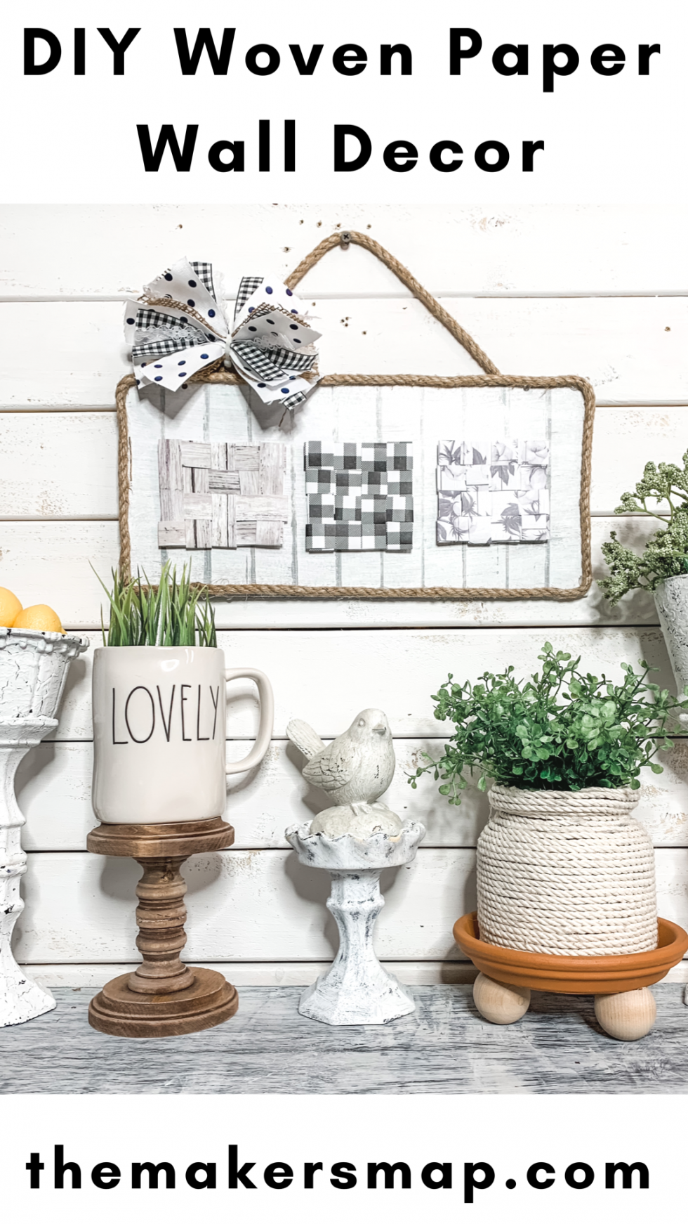 How to make a DIY Woven Paper Decor for your home
