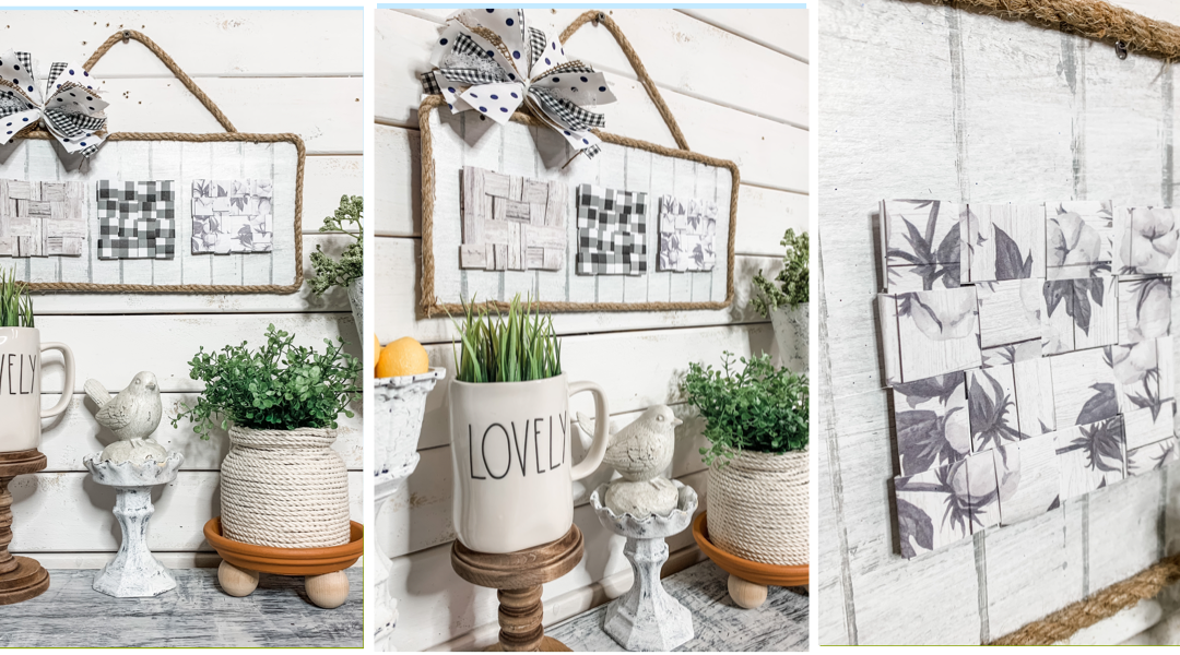 How to make a DIY Woven Paper Decor for your home