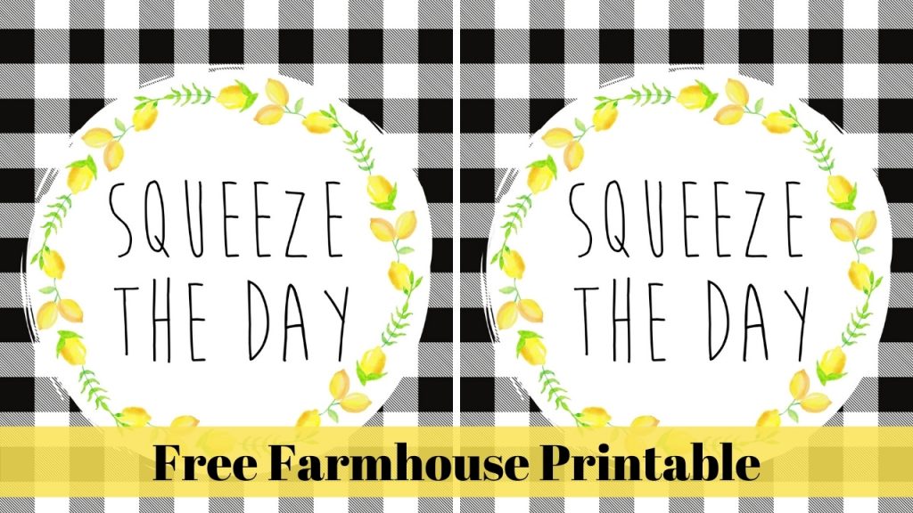 Get a Free Farmhouse Lemon Printable for DIY Decor