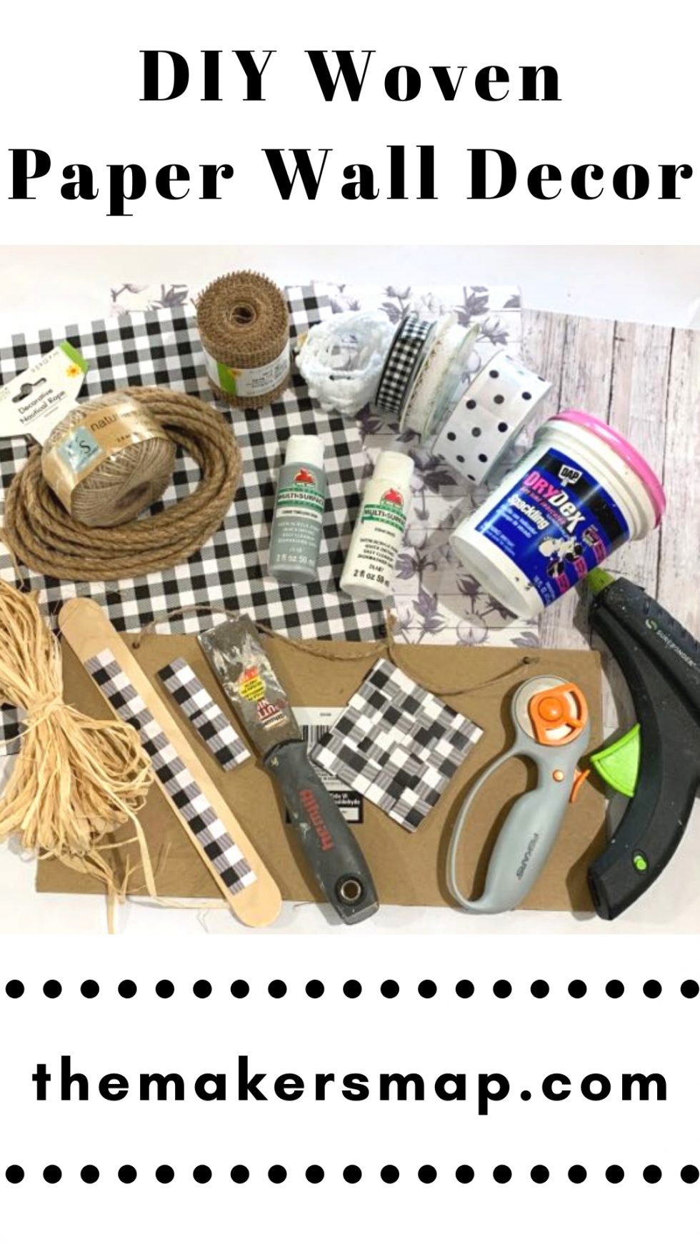 How to make a DIY Woven Paper Decor for your home
