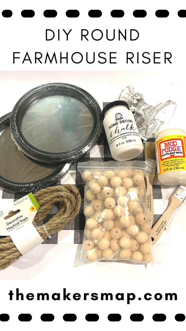 How to make a DIY Round Farmhouse Riser for your home