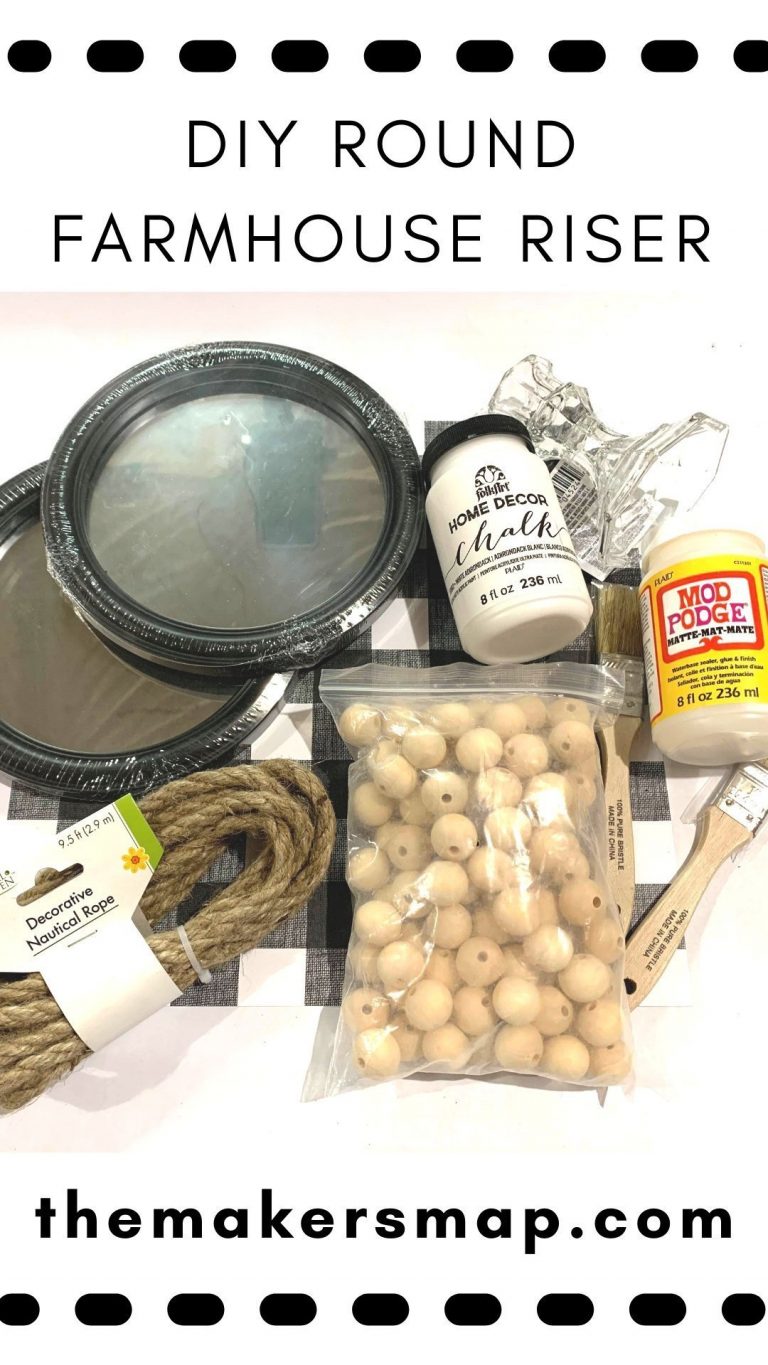 How to make a DIY Round Farmhouse Riser for your home