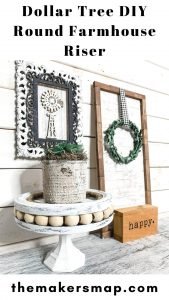 How to make a DIY Round Farmhouse Riser for your home