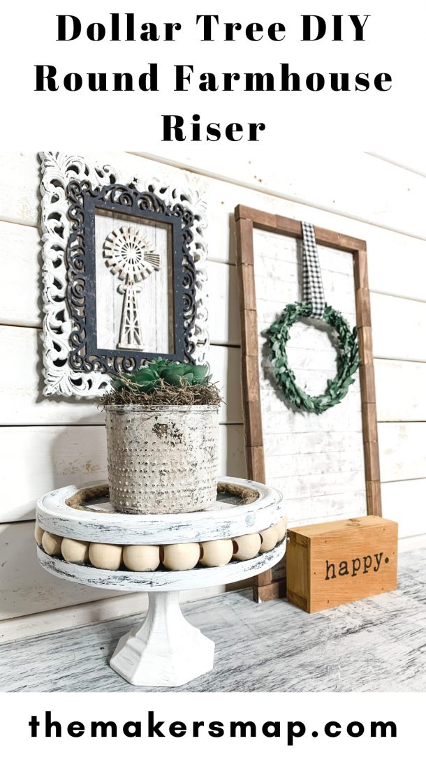 How to make a DIY Round Farmhouse Riser for your home