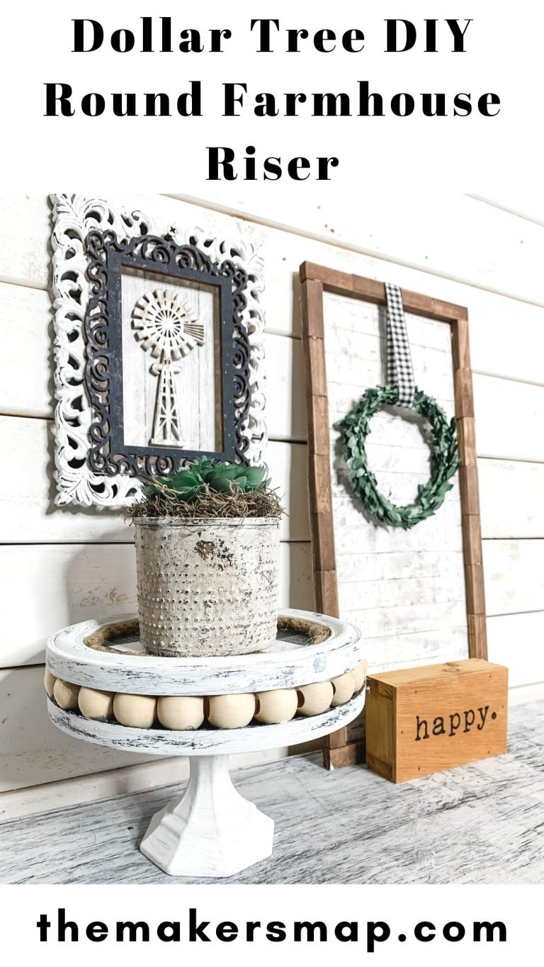How to make a DIY Round Farmhouse Riser for your home