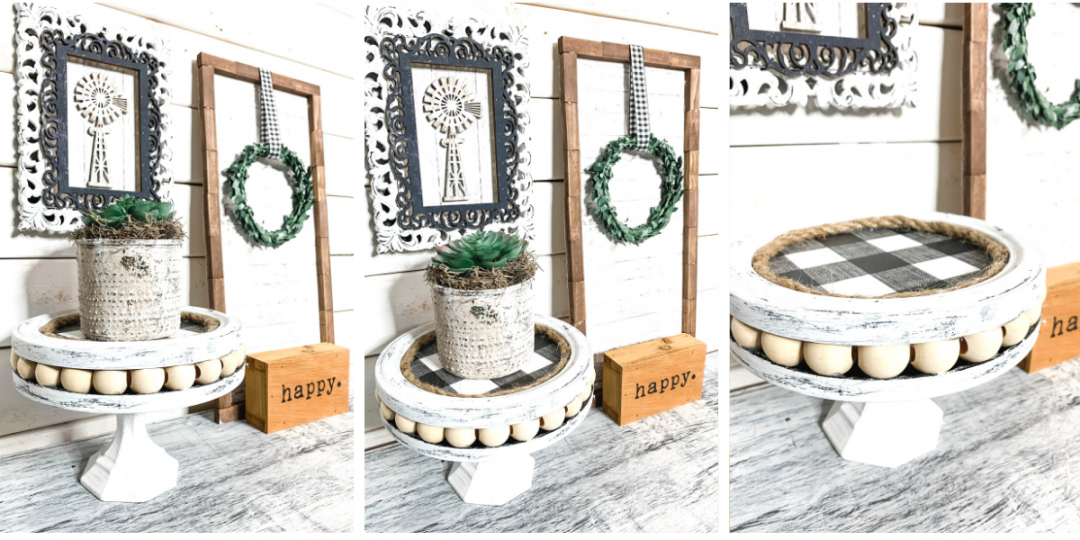 How to make a DIY Round Farmhouse Riser for your home