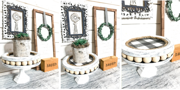 How to make a DIY Round Farmhouse Riser for your home