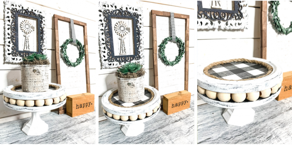 How to make a DIY Round Farmhouse Riser for your home