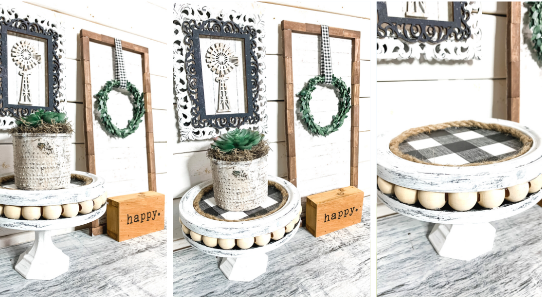 How to make a DIY Round Farmhouse Riser for your home