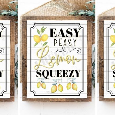 Get a Free Lemon Truck Printable to create pretty Lemon DECOR