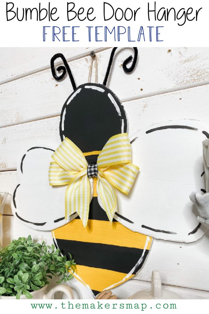 Get Your Free Bumble Bee Door Hanger Template