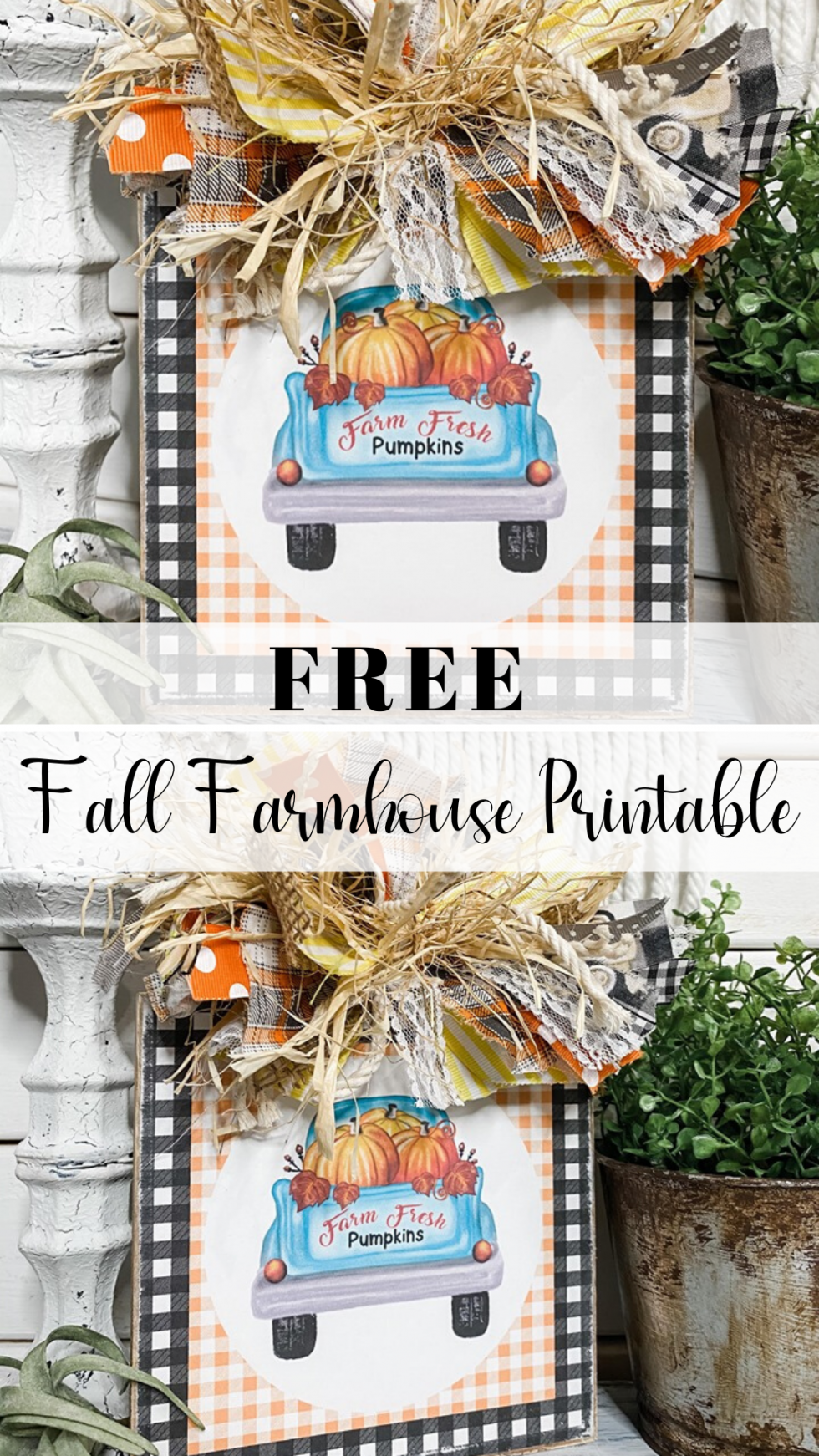 Get these Free Fall Farmhouse Printables to create decor