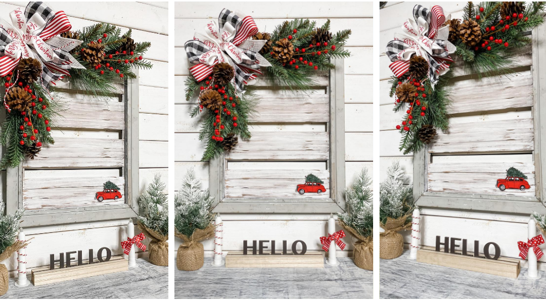 How to make DIY Farmhouse Christmas Frame Easy
