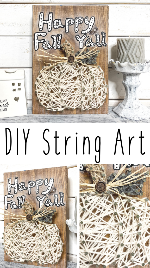 How to simply make DIY String Art Home Decor cheap
