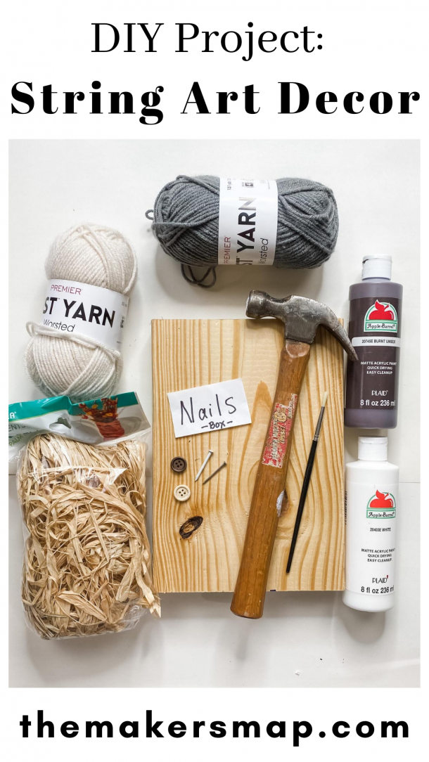 How to simply make DIY String Art Home Decor cheap