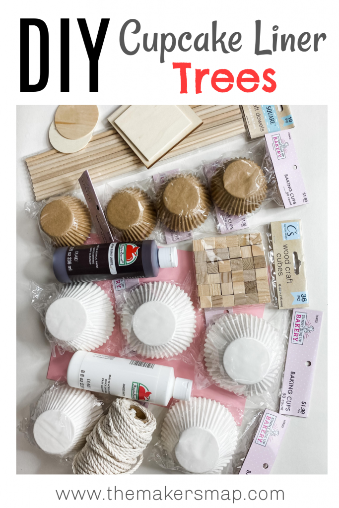 How to make DIY Cupcake Liner Trees - DIY with Amber Strong