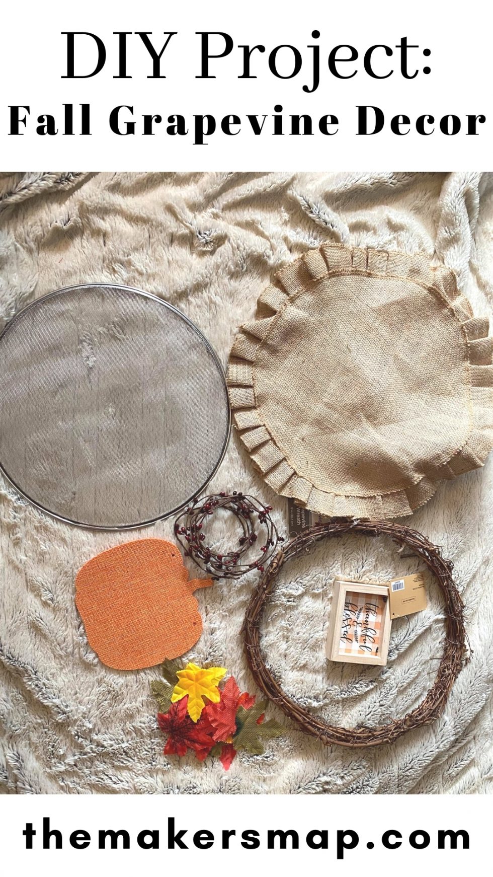 How to easily make a DIY Fall Grapevine Decor for your home