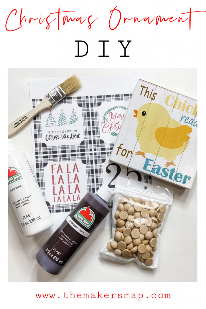 How to make an Easy Christmas Printable Ornament DIY