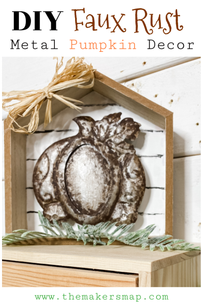 HOW TO: DIY Faux Rust Metal Pumpkin Decor - Step by Step Tutorial