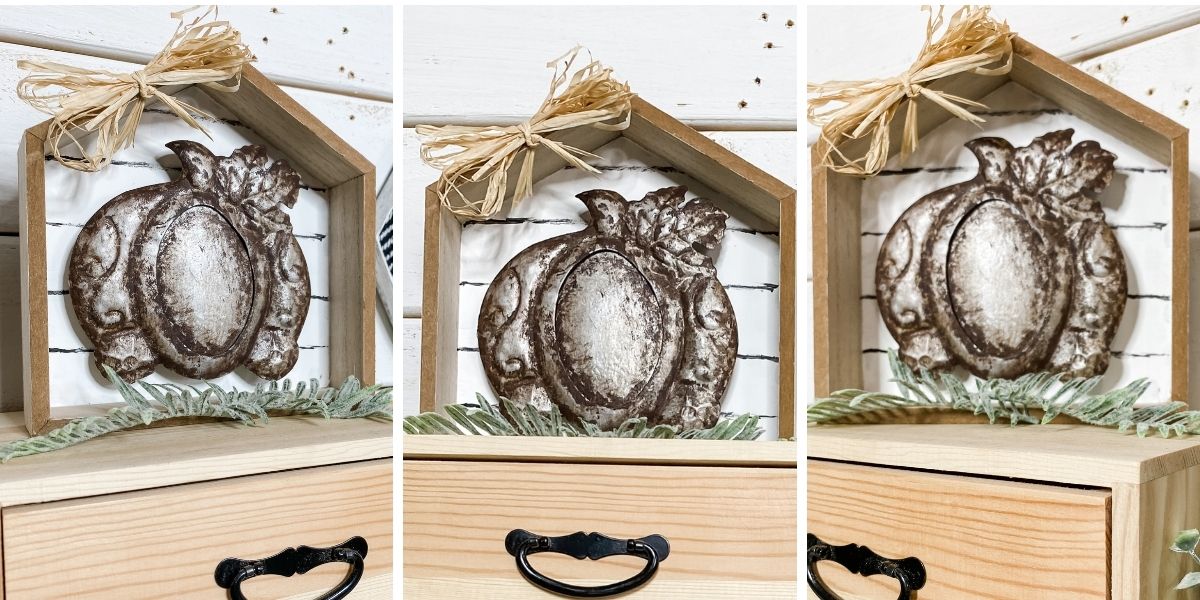 HOW TO: DIY Faux Rust Metal Pumpkin Decor - Step by Step Tutorial