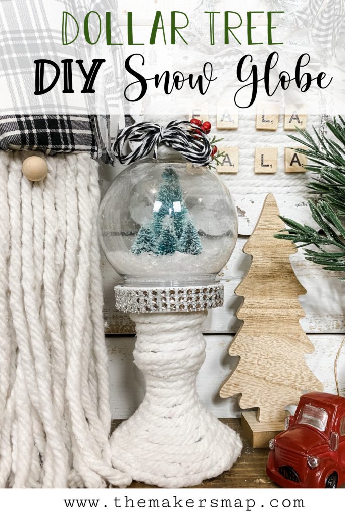 Dollar Tree Candle Holder DIY Snow Globe - Easy and Affordable DIY