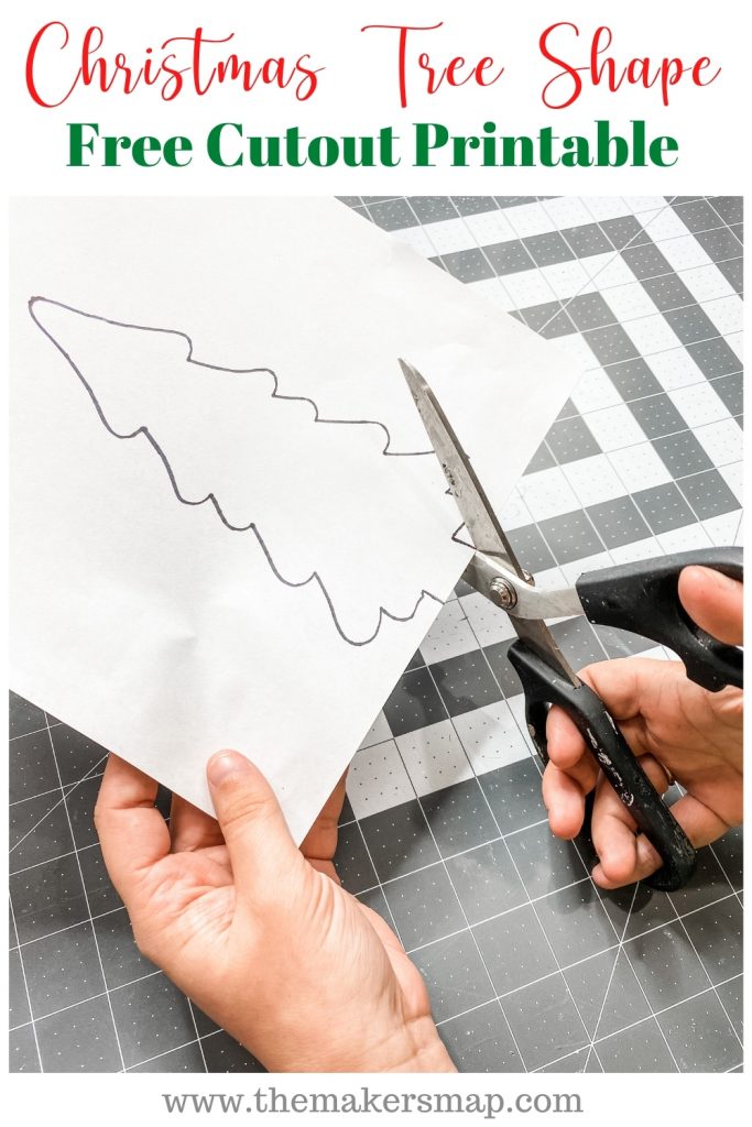 Get this Free Christmas Tree printable cutout to create decor