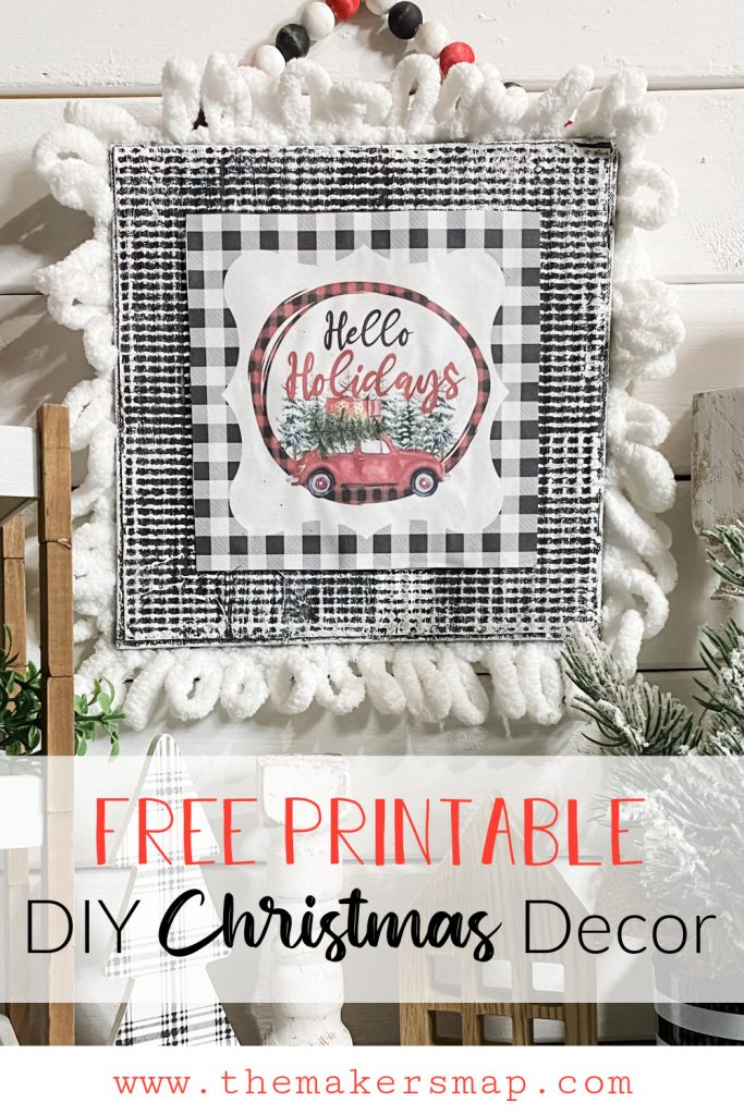 Dollar Tree Cookie Sheet Craft with Free Christmas Printable