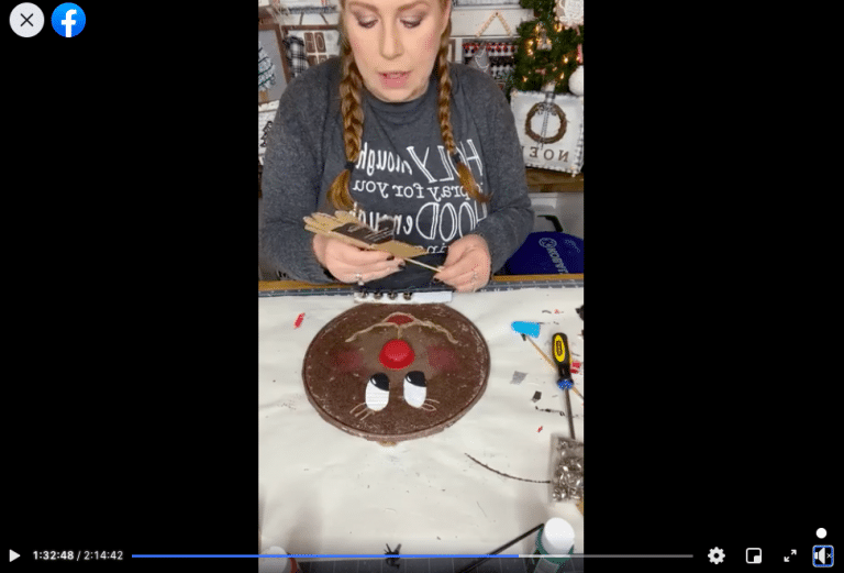 How to Make an Easy DIY Dollar Tree Splatter Screen Reindeer