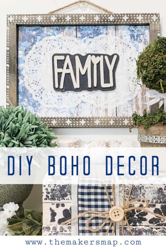 How to DIY Boho Doily Family Sign - DIY Decor Tutorial