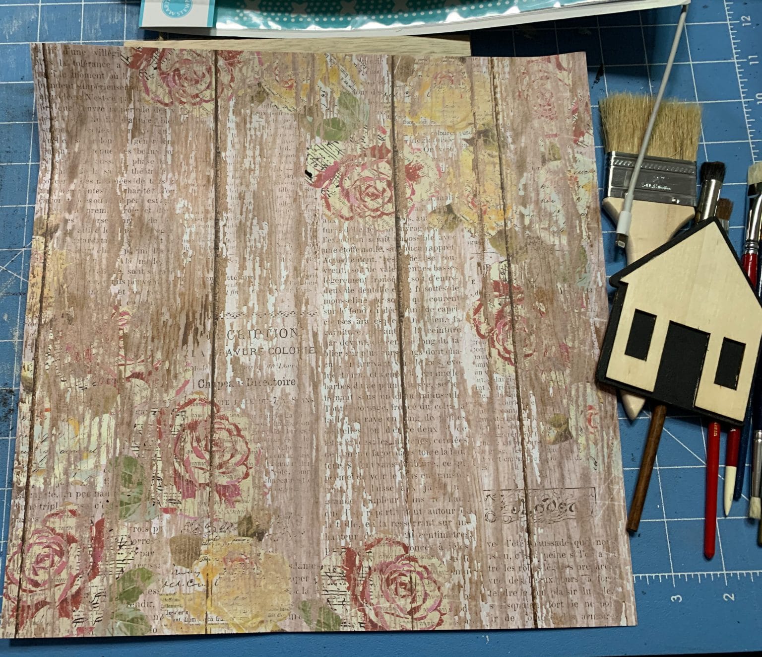 How to Dollar Tree DIY Mixed Media Art - DIY Decor Tutorial