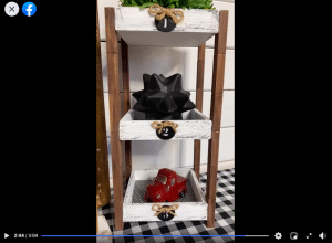 How to Make a Rustic Dollar Tree DIY 3 Tiered Shelf - DIY Tutorial