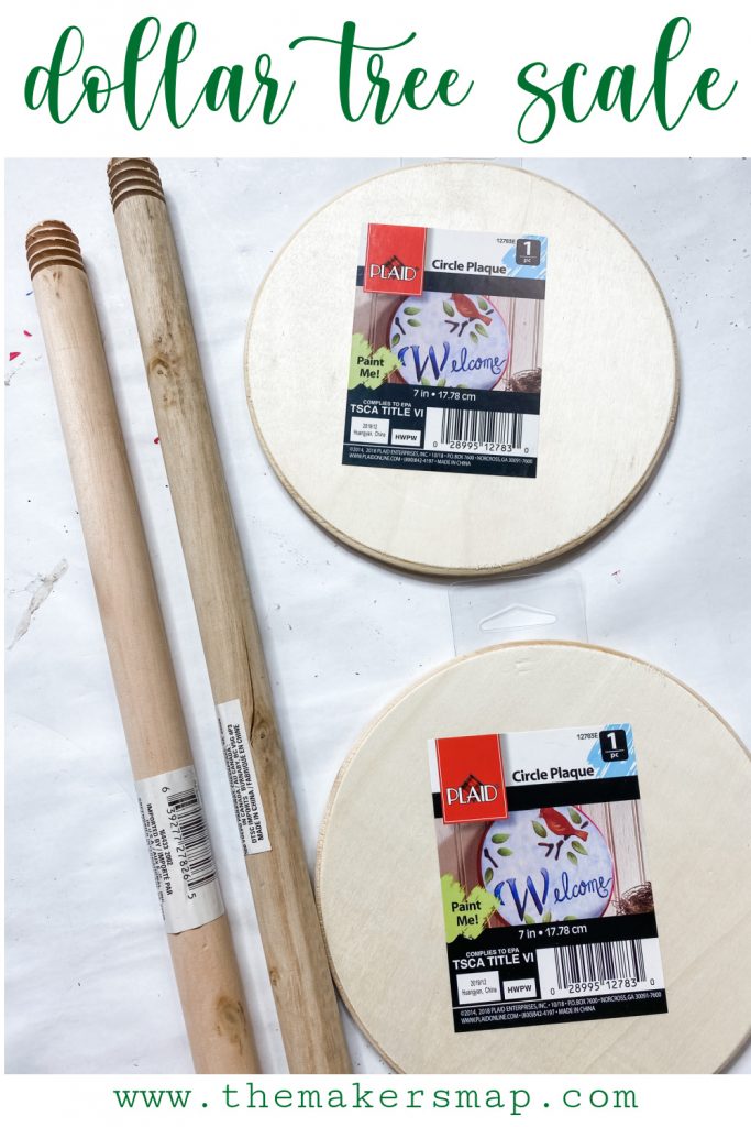 Home Decor DIY Farmhouse Scale using Dollar Tree Items