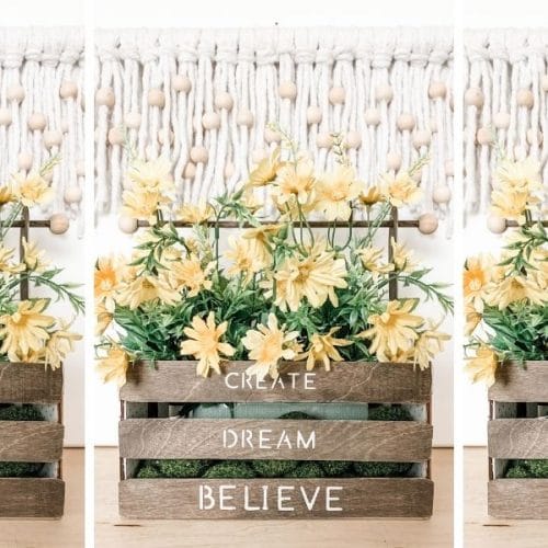 Easy Dollar Tree project - Decorative Window with flower box DIY