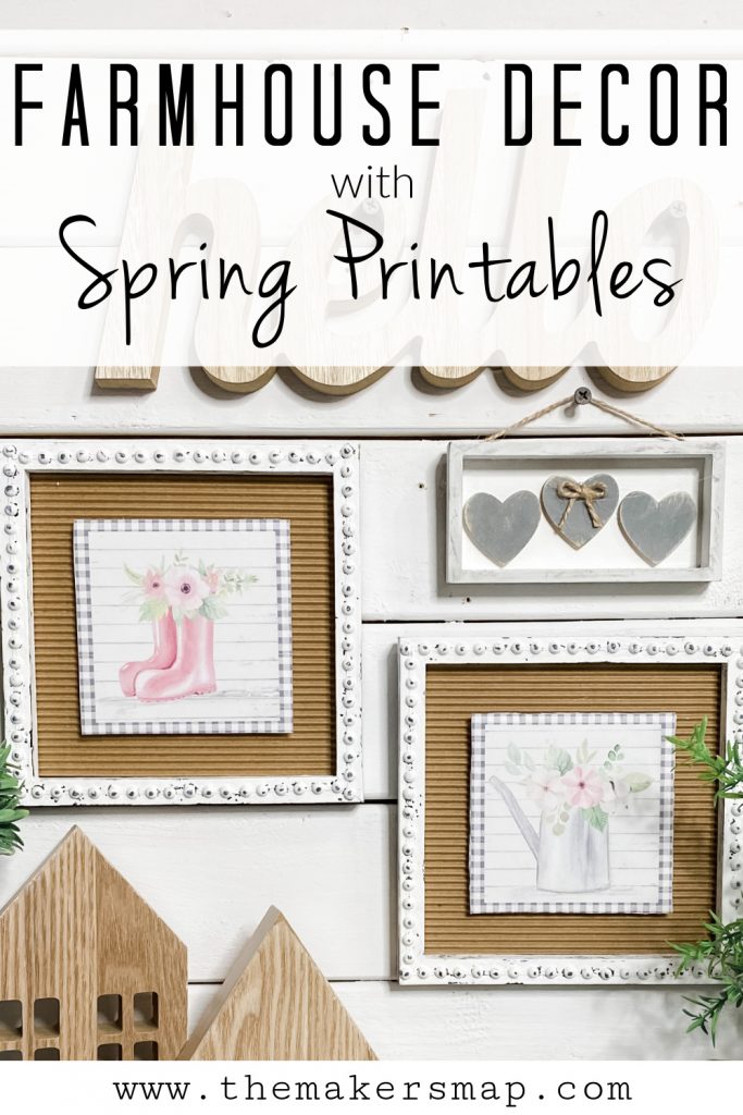 DIY Farmhouse Decor with Spring Printables - DIY Decor Tutorial
