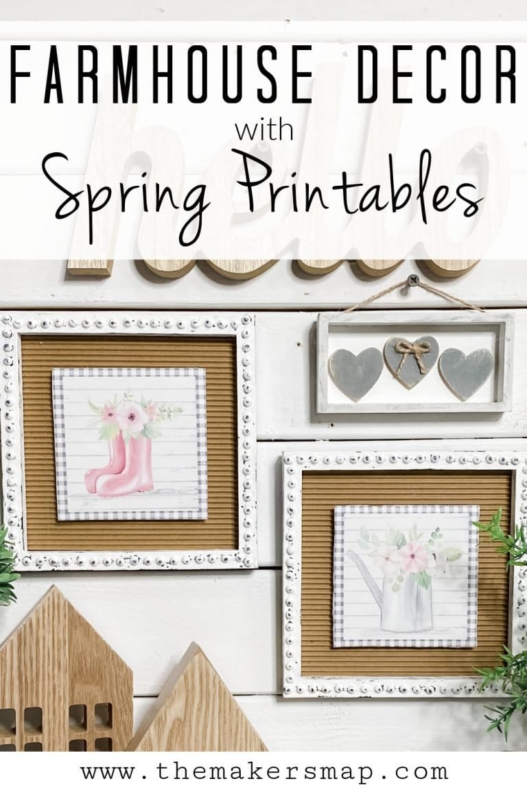DIY Farmhouse Decor with Spring Printables - DIY Decor Tutorial