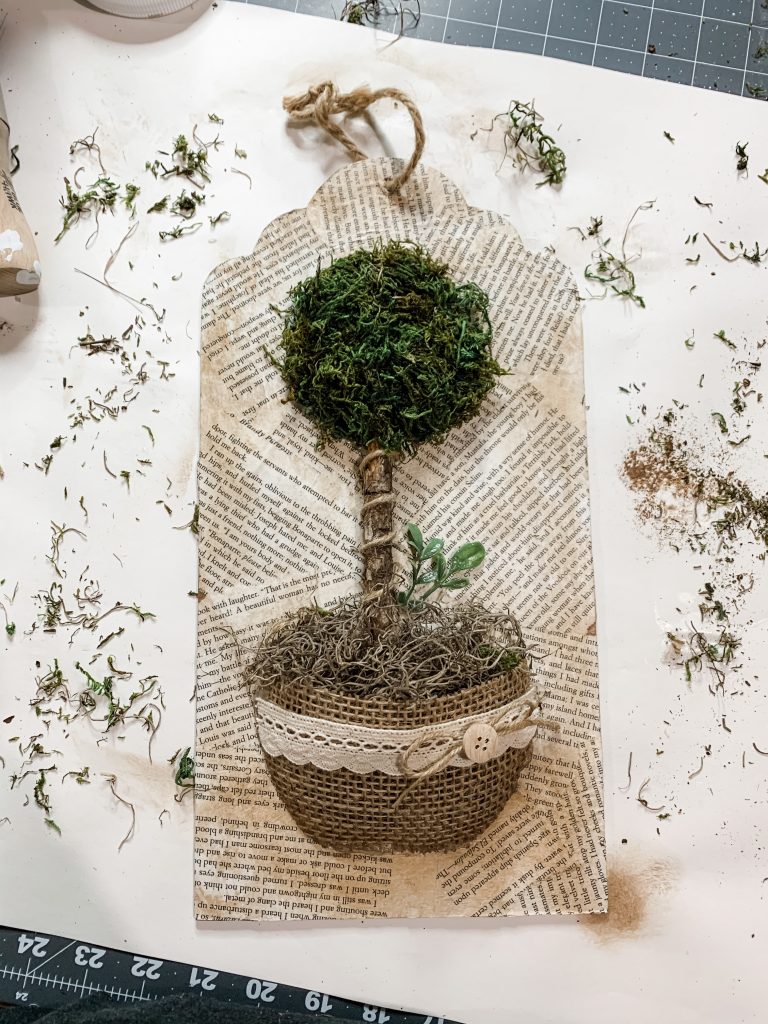Dollar Tree DIY Topiary Wall Decor - Rustic DIY Tutorial