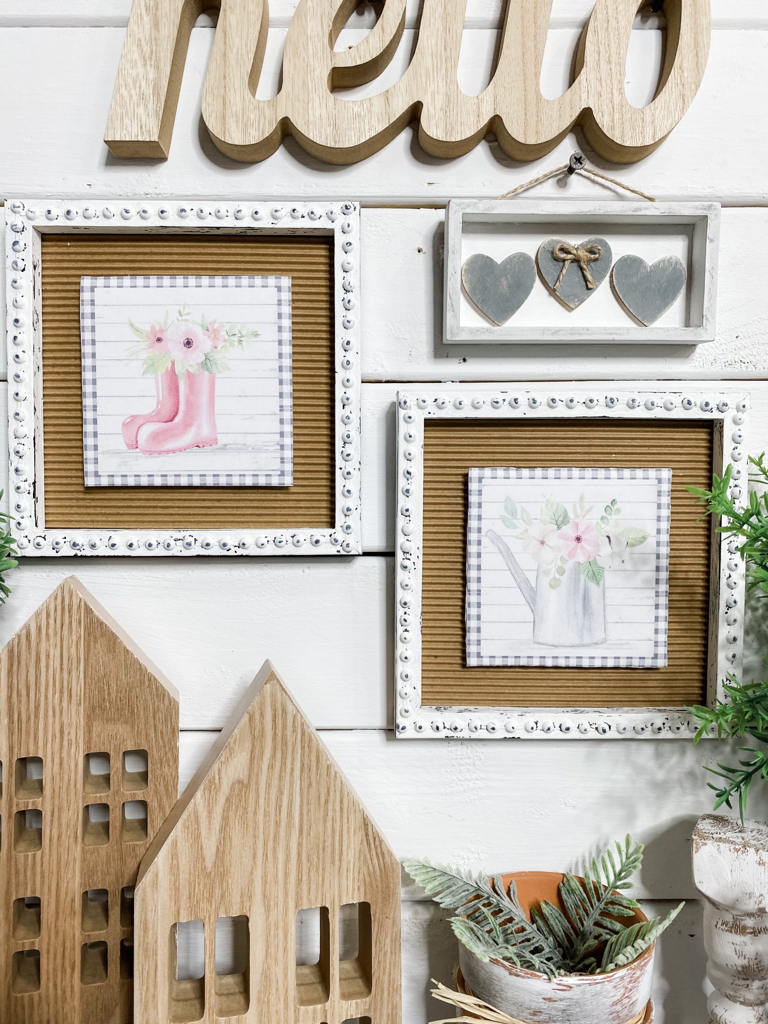 DIY Farmhouse Decor with Spring Printables - DIY Decor Tutorial