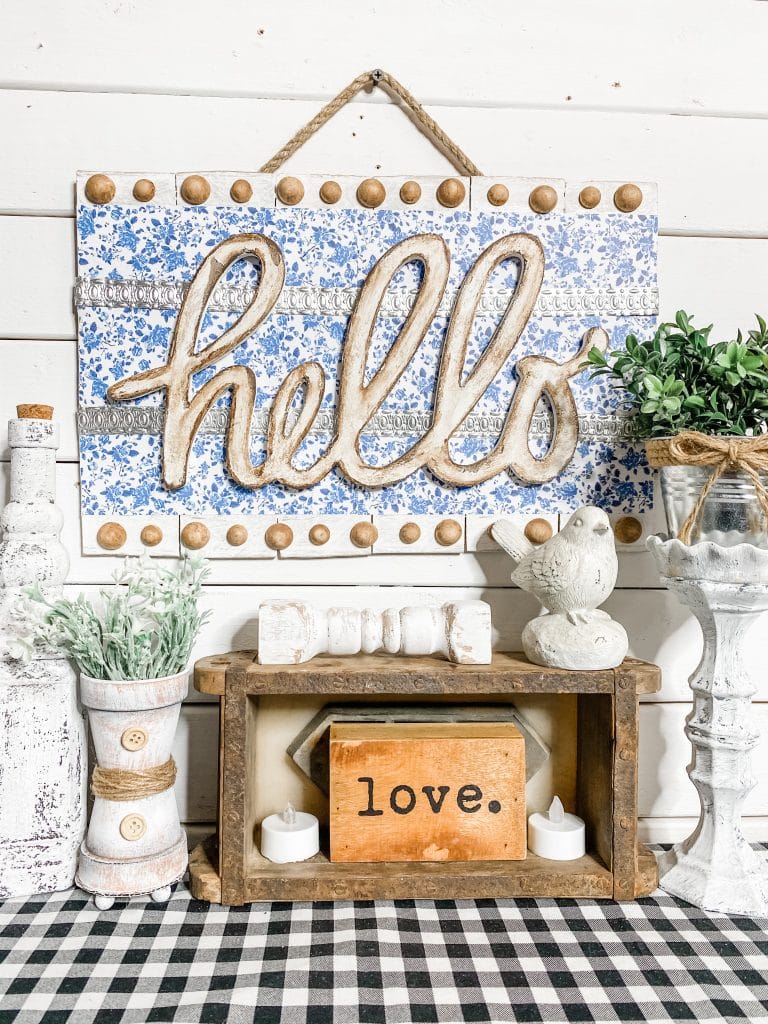 How to DIY Boho Hello Home Decor - DIY Decor Tutorial