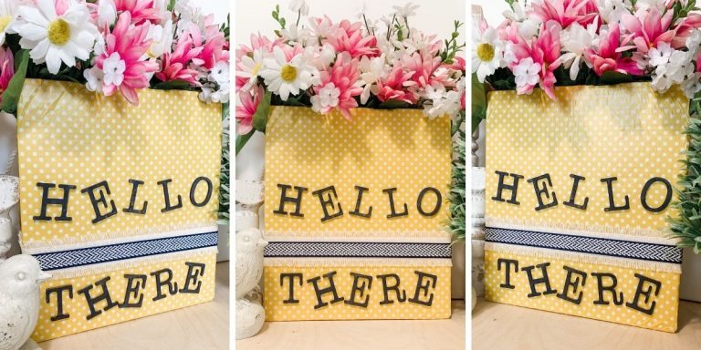 Spring Block Sign - Easy DIY Tutorial