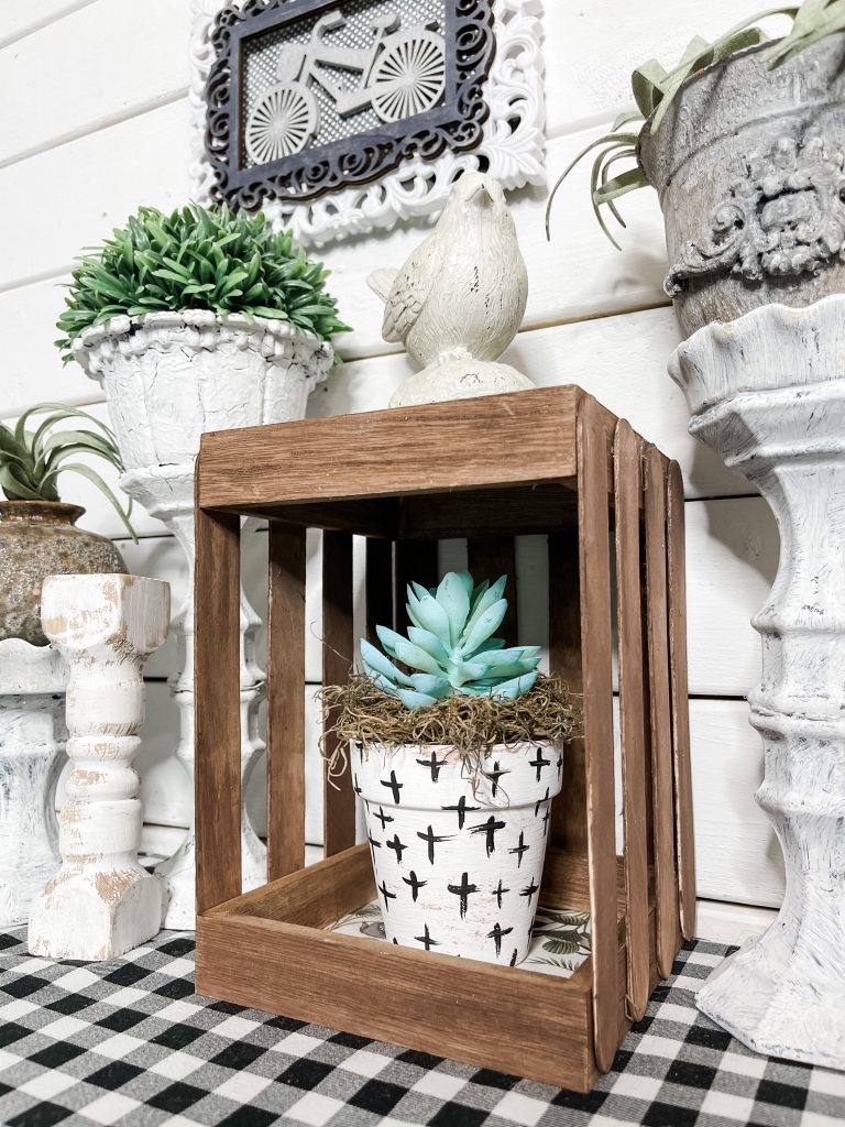 How to make a DIY Dollar Tree Planter Box for 2021 Spring Craftathon