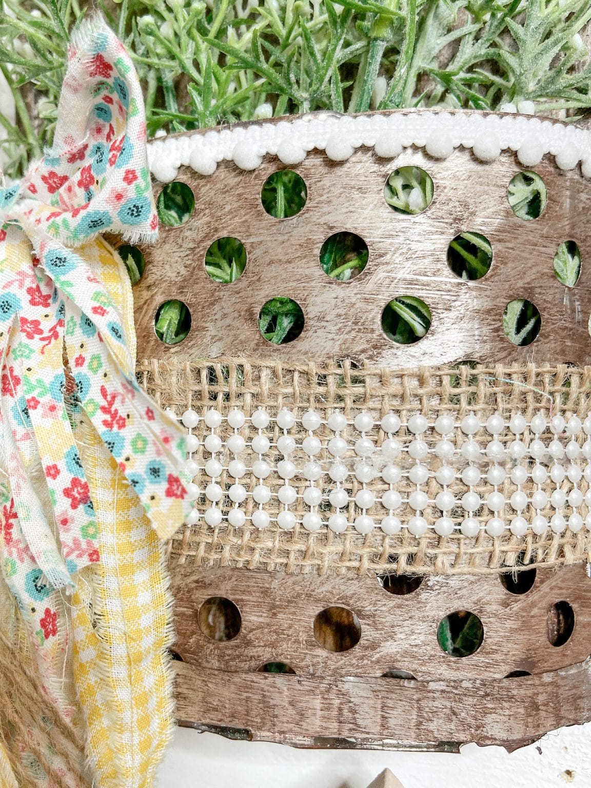 Dollar Tree DIY Faux Metal Bucket Spring Decor - Easy Decor DIY Tutorial