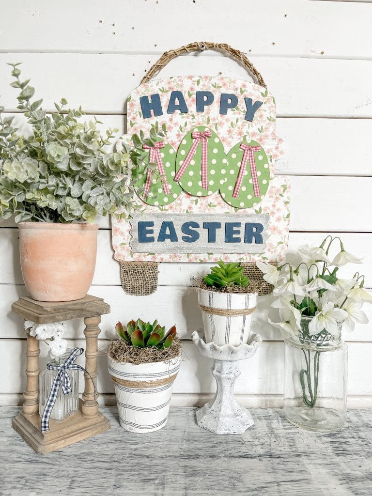 DIY Shabby Chic Happy Easter Truck - Easy Easter Decor DIY Tutorial