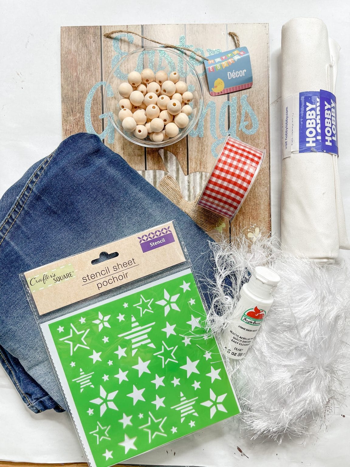 DIY Blue Jean American Flag - Easy Decor DIY Tutorial