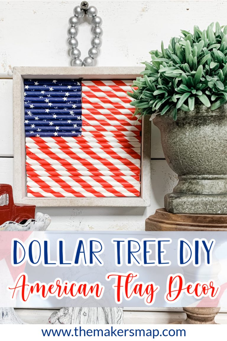 DIY Dollar Tree American Flag Decor - Easy Decor DIY Tutorial