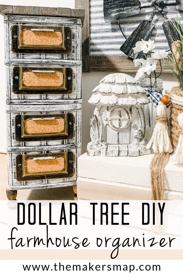 Dollar Tree DIY Farmhouse Organizer - Easy Decor DIY Tutorial